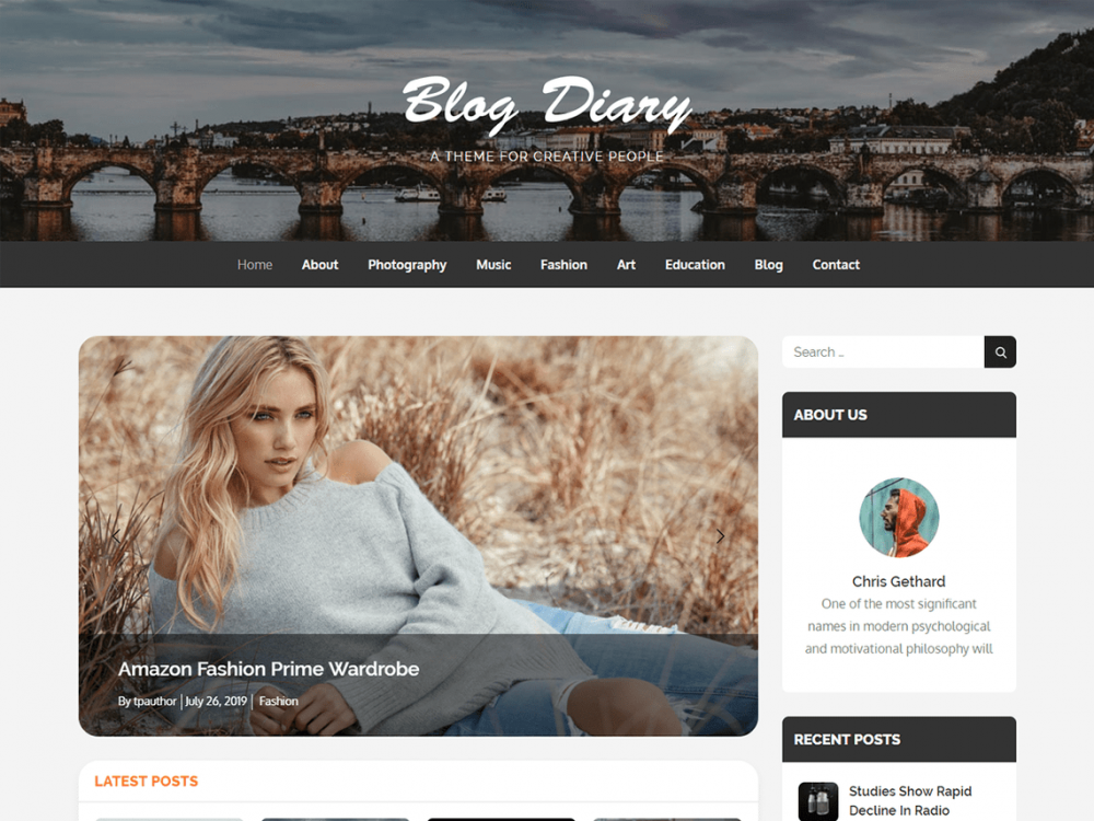 Top 16 Best Free WordPress Blog Theme - JustFreeWPThemes