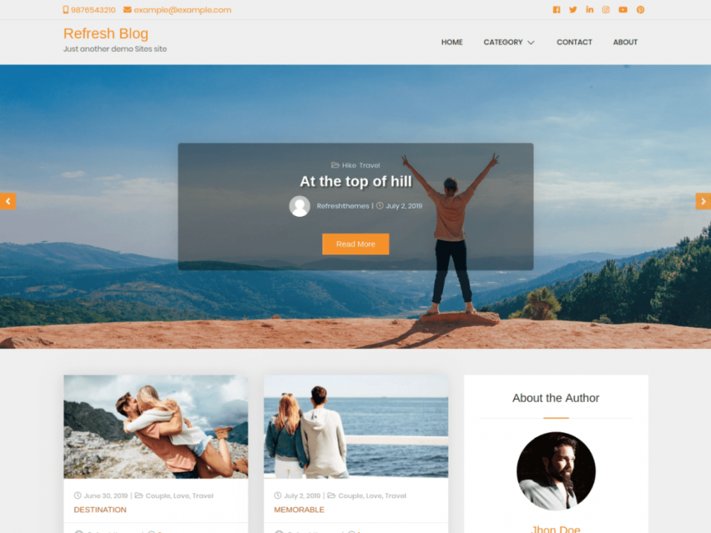 Top 16 Best Free WordPress Blog Theme - JustFreeWPThemes