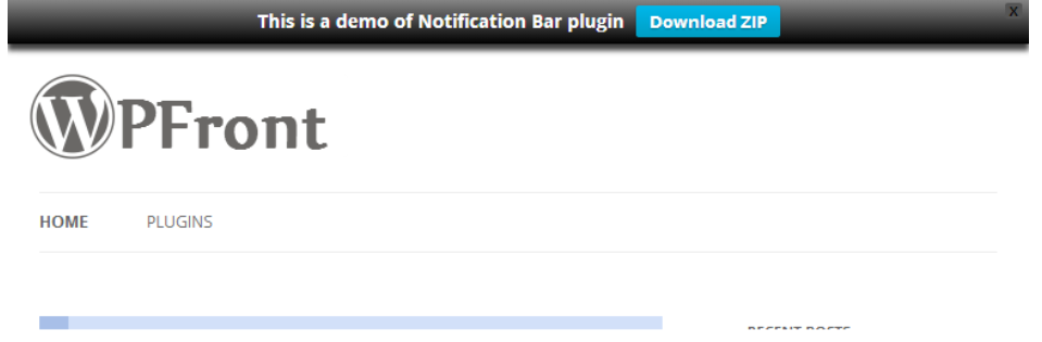 Top 10 Must-have WordPress Notification Bar Plugin - JustFreeWPThemes