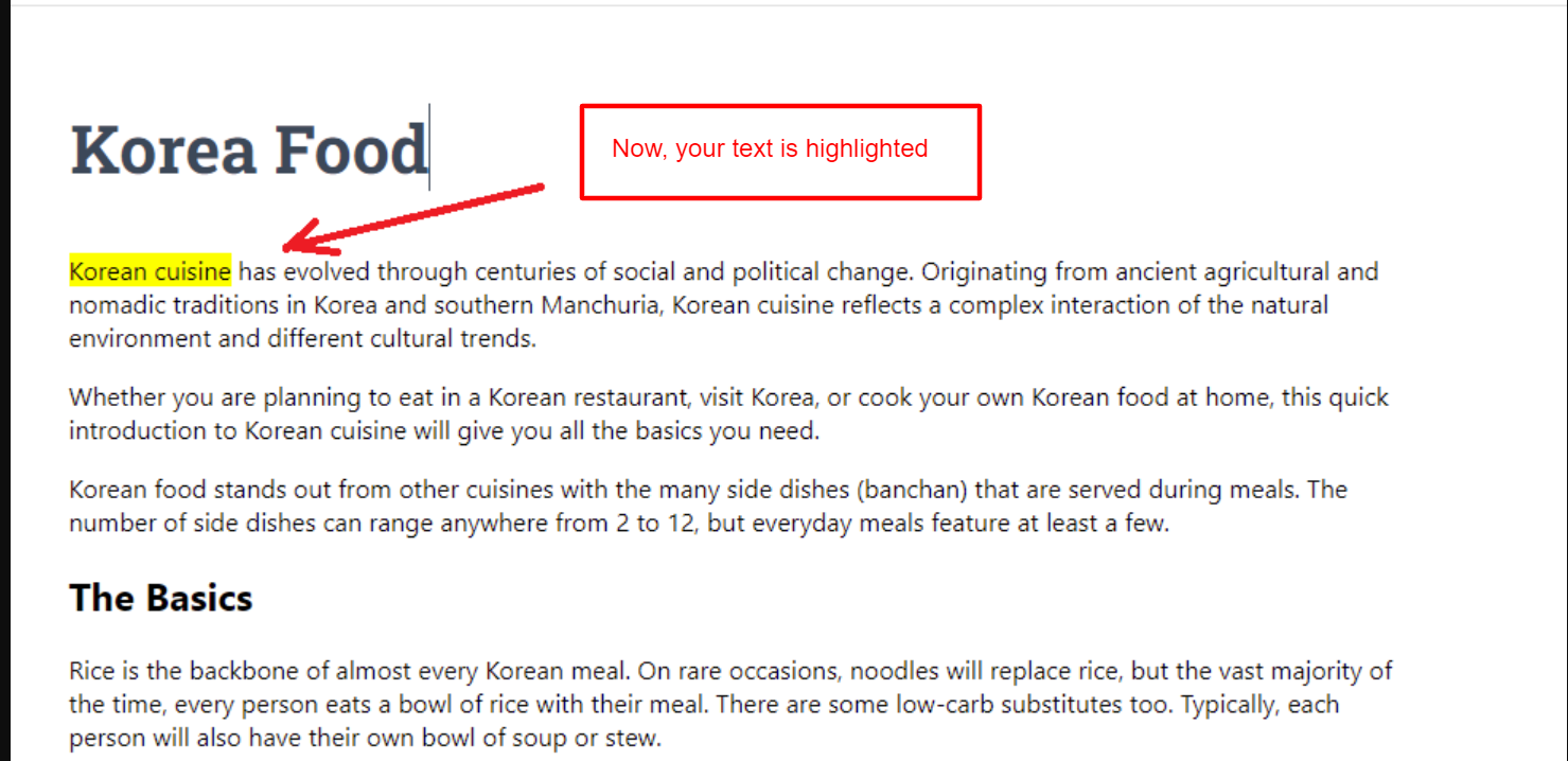 Simple Guide Of How To Highlight Text In WordPress JustFreeWPThemes