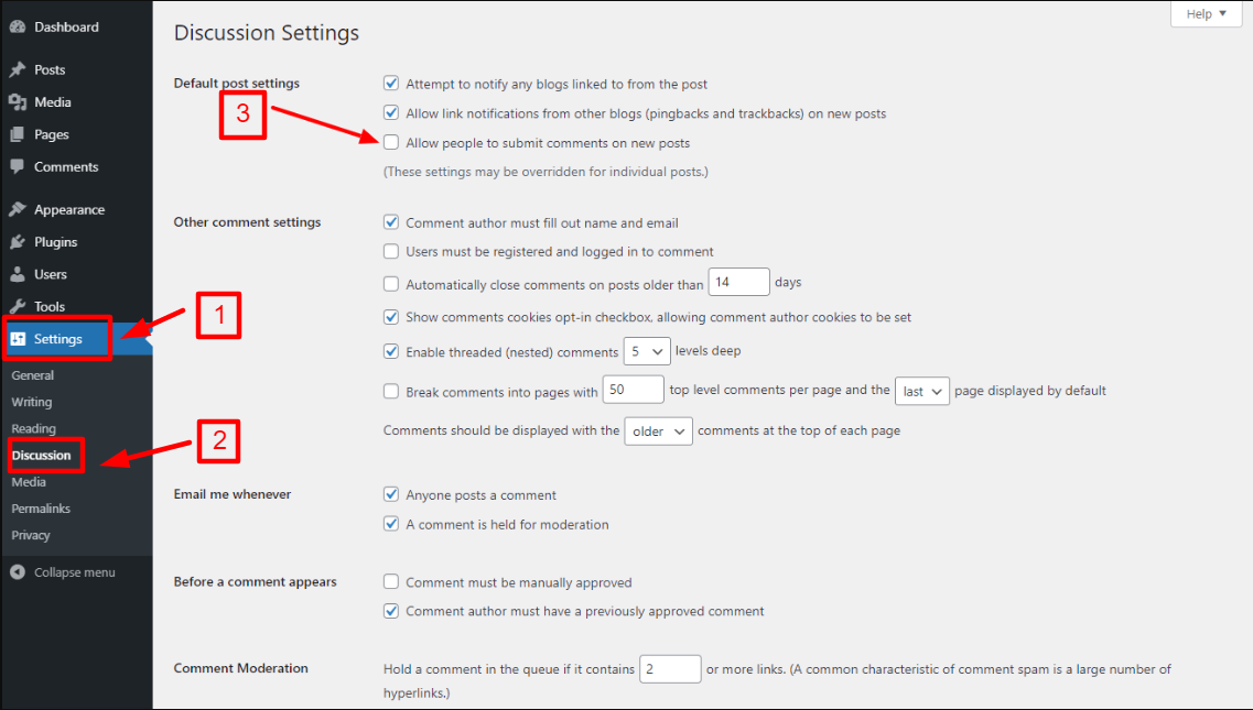How To Disable Comments In Wordpress Justfreewpthemes