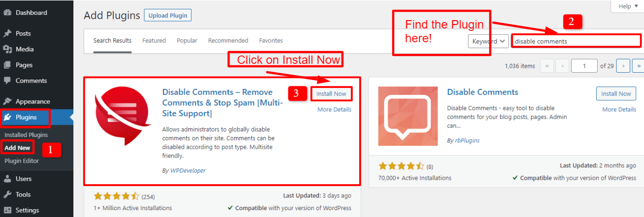 How to Disable Comments in Wordpress? - JustFreeWPThemes