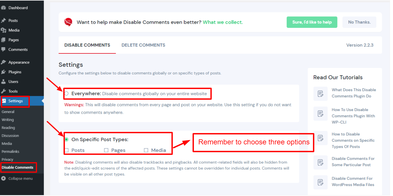 How to Disable Comments in Wordpress? - JustFreeWPThemes