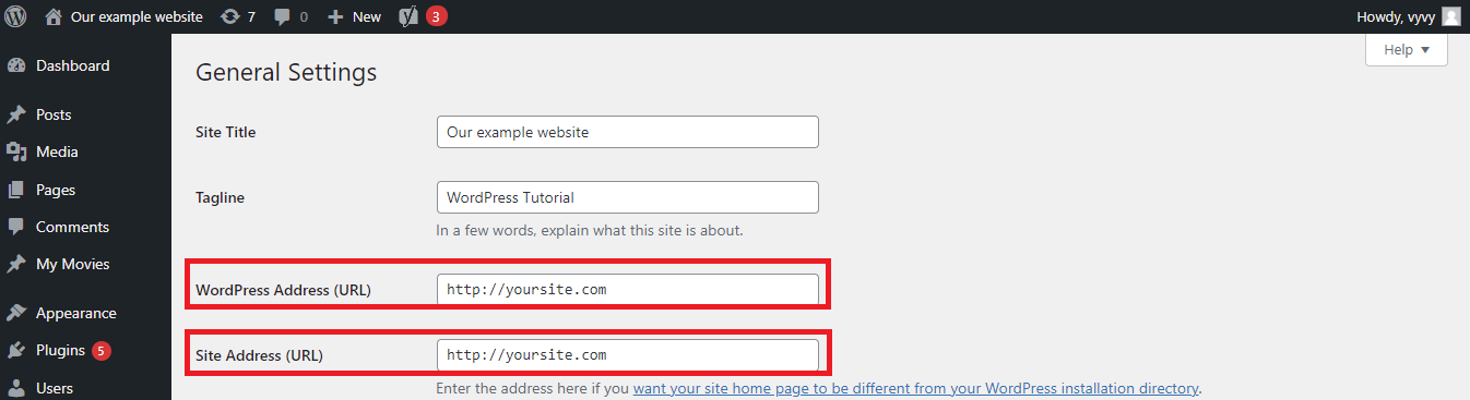 Change WordPress URL in 3 simple techniques - JustFreeWPThemes
