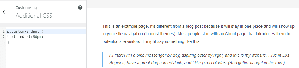 How to Indent Paragraphs in WordPress? - JustFreeWPThemes