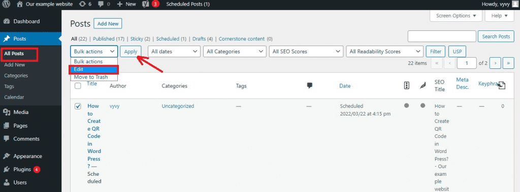 How to merge and bulk edit WordPress categories and tags usefully - JustFreeWPThemes